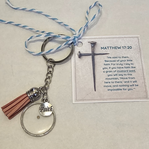 Emily Wiegel Inc | Accessories | Faith As Small As A Mustard Seed Key ...